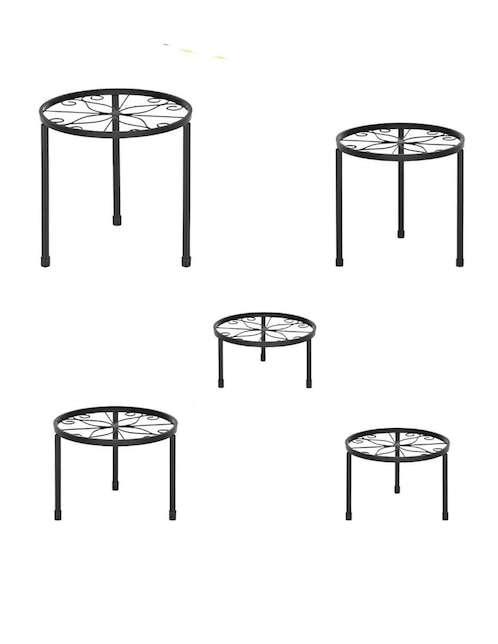 Set base para maceta Xtellar de metal 1